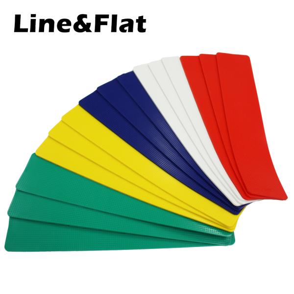 ■素材プラスチック(PVC)→裏面に滑り止め付きなので、体育館でも滑りません！■サイズ34.5x7.5cm 厚さ約2mm■重さ1枚約100g■製造国中国■商品名ラインマーカー15本セット■商品種別マーカー 標識板 目じるし マーク  目印 ...