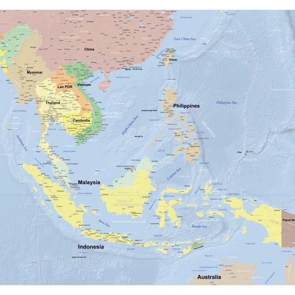 素材：ポリプロピレンサイズ：900mm x 840mmオフィスや作業場、会議室、書斎、店舗、待合室からお家のインテリアや子供の学習用など、幅広く使えるシンプルなデザインの世界地図ポスターです！・英語表記・大西洋中心（日本は東端）・知的な印象...