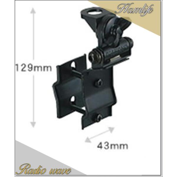 K512パイプ・ルーフレール用基台（可倒式ミディサイズベース）RoHS●3軸変角機構付き:金具の調整でいろいろなタイプのパイプ・ルーフレールに対応。■Φ15〜Φ34の丸パイプに対応。■断面の高さ32mm以下、幅50mm以下のルーフレールに対...