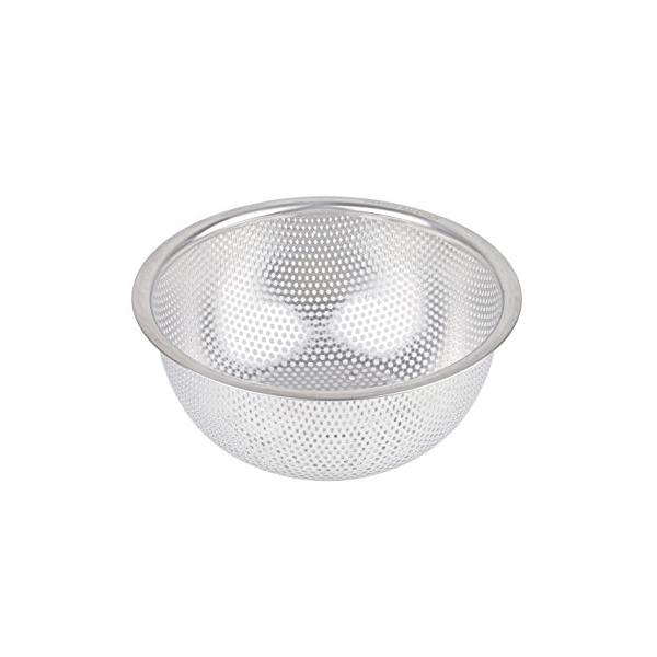 ざる・シルバー 18cm HB-4232・・Size:18cm・サイズ:(約)19.5×19.5×高さ8cm・材質:ステンレス鋼・生産国:中国・食器洗い乾燥機OK