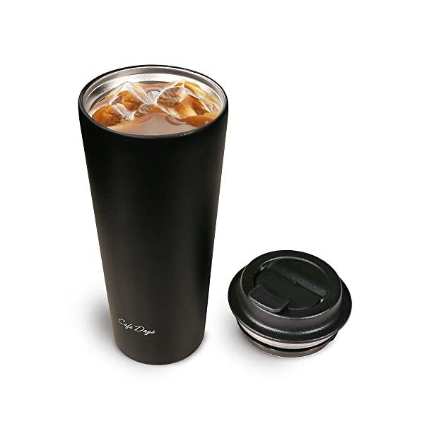 トラベラーリッド付きタンブラーブラック/470 ml/NCD-TLT470・Style:トラベラーリッド付きタンブラーColor:ブラックSize:470 ml・パッケージ個数:1・商品サイズ(cm)：直径約8.3×高さ約20.4・質量：約...