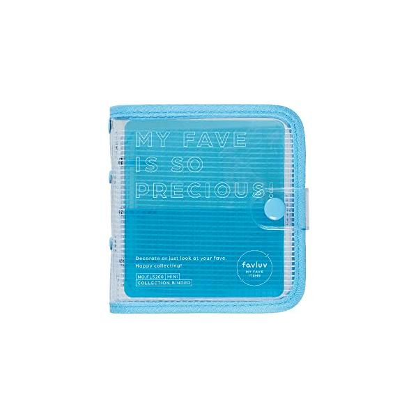 青・ブルー ミニ FL5200アオ・・Size:ミニStyle:青・「推し活」でもっとカラフルな毎日に・【カラー】青・【外形寸法】約112(W)×119(H)×30(D)mm 【質量】83g・【最大収納枚数】ミニルーズリーフ(3穴)方眼は約...