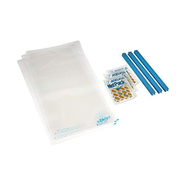 ・ホワイト 5kg用 5kg 3マイイリ・容量:5kg、袋サイズ:幅260×高さ510mm・ガッツ棒サイズ:280mm・入数:3枚・本体基材:紙・延伸ナイロン、エージレス:鉄粉・紙・ポリ、クリップ:塩ビ・セット内容:(ハイバリア袋(複合ラミ...