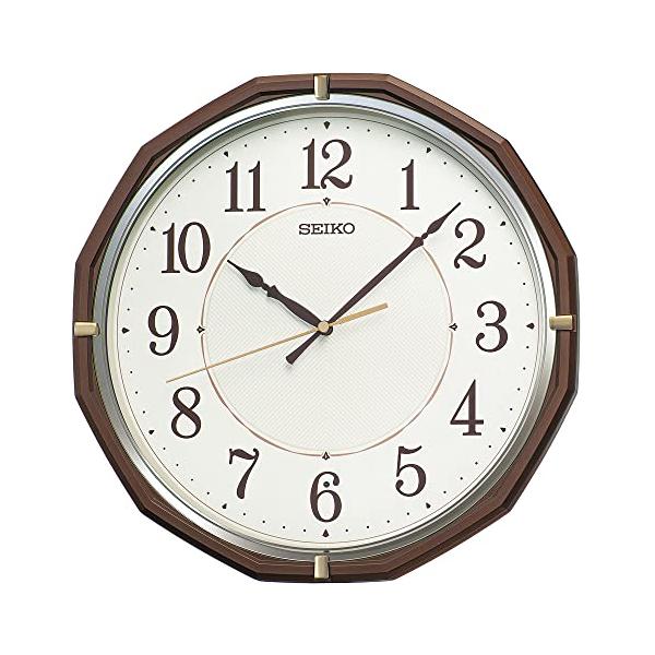 モダン・茶メタリック 305×305×47mm KX274B・・Color:茶メタリック・付属品:電池(単3アルカリ×1個)・電波修正機能(40kHz/60kHz自動選局・受信OFF機能つき)・ステップセコンド・おやすみ秒針(光センサーによ...