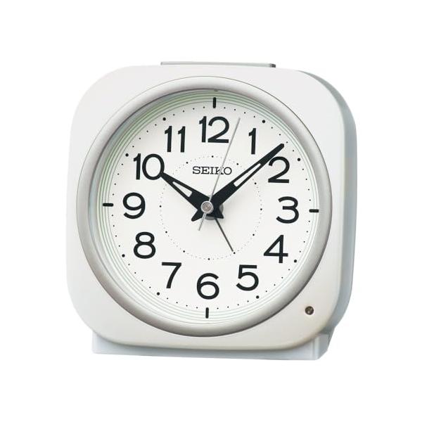 2023年モデル・白パール 115×115×79mm KR519W・・Color:白パールStyle:2023年モデル・付属品:電池(単3アルカリ×3個)・電子音アラーム・オートスヌーズ・光センサーによる自動点灯(LEDライト・OFF機能つ...