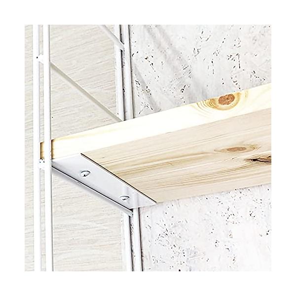 2枚用ホワイト/-/DL-120・Color:ホワイトStyle:2枚用・パッケージ個数:1・オリジナルの収納棚・飾り棚の作成に・1×4材 2枚用・カラー：白