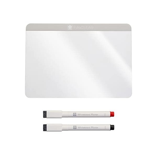 クリア/-/WDC-A5S・パッケージ個数:1・【商品】平らな面にピタっと貼れるA5サイズの透明なメモボード。家族間の伝言やメモ書きに。ボードマーカーで書いてキレイに消せる。・【特長1】繰り返し貼ってはがせる粘着シート式。マグネットがつかな...