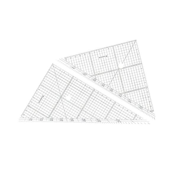 ステッドラーグレー/24cm/966 24・PatternName:単品Size:24cm・パッケージ個数:1・24cm・45°・60°ペア、5mm方眼・1mm点線目盛・分度目盛付き、鏡面仕上げ