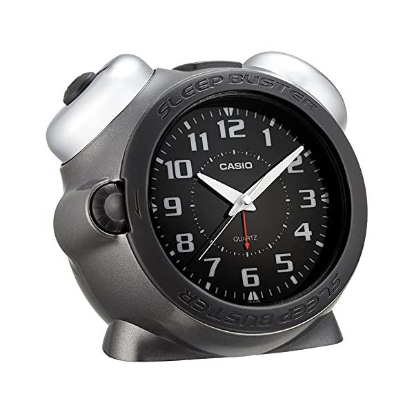 ・グレー 134×152×131mm TQ-645S-8BJF・・Color:グレー・機能:ベル音アラーム、スヌーズ機能、ライト、ステップ秒針・推奨電池:単3アルカリ乾電池×1・本体サイズ:(約)高さ13.4×幅15.2×奥行き13.1cm