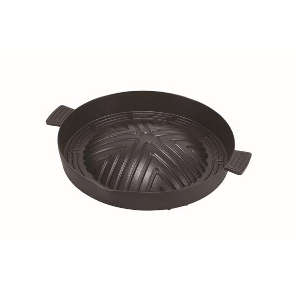 ブラック/約幅345×奥行295×高さ50mm/HB-5778・パッケージ個数:1・製品サイズ:(約)幅34.5×奥行29.5×高さ5cm・表面加工:ふっ素樹脂塗膜加工・素材・材質:アルミニウム合金・寸法:28cm・カセットコンロ専用