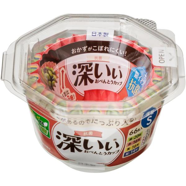 1)S 66枚・4色  1866・・Style:1)S 66枚・サイズ:S・本体重量(約):総重量/39g・素材・材質:抗菌加工PBT/紙・生産国:日本・内容量:4色 (赤・緑・黄・紺) 66枚入り・深さがあるのでたっぷり入れてもこぼれにく...