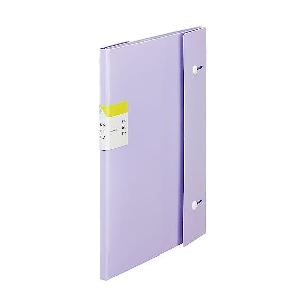 ポケット式・ラベンダー  8612ラヘ・「カキコ」シリーズに楽譜やA3資料の収納・閲覧にぴったりのクリアーファイルが登場・【サイズ】A4タテ型 【外形寸法】約238(W)×311(H)×24(D)mm(スナップボタン含む)・【カラー】ラベン...