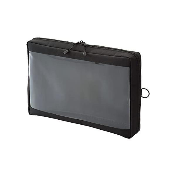 ボックス・A4 ブラック A4 F7585-24・・Size:A4Style:ボックス・【開閉部】施錠可能なダブルファスナー(南京錠が装着できる穴付き)・【本体表面】中身が見える窓加工・【本体背面】ファスナーポケット付き・【材質】本体/ポリ...