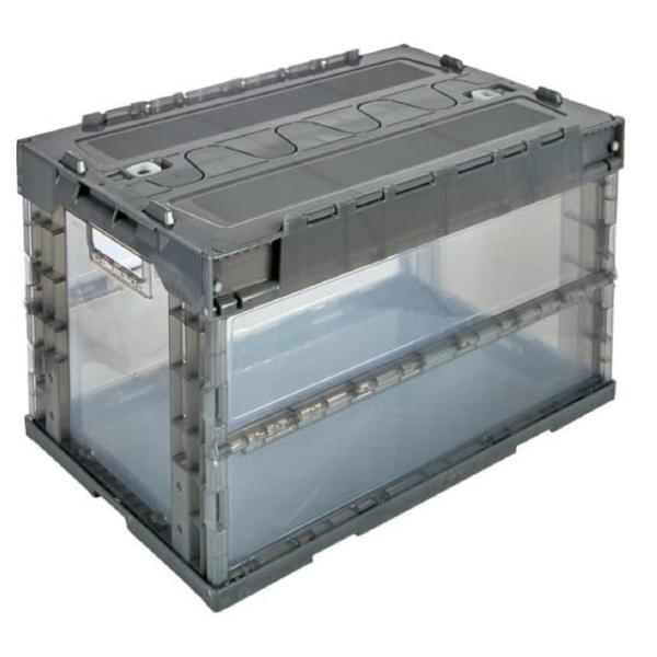 スライドロックフタ付透明ブラック/50L/TR-SC50TMBK・Color:透明ブラックSize:50LStyle:スライドロックフタ付PatternName:単品・パッケージ個数:1・●容量(L):50.4●色:透明ブラック●外形寸法(...