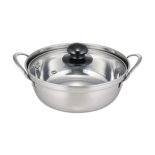 小ぶり鍋 18cmシルバー/1.8 L/FSC-01・Style:小ぶり鍋 18cm・パッケージ個数:1・商品サイズ：約245×200×103mm・素材：ステンレス・強化ガラス・フェノール・カラー：シルバー・原産国：中国・サビにくく、お手入...
