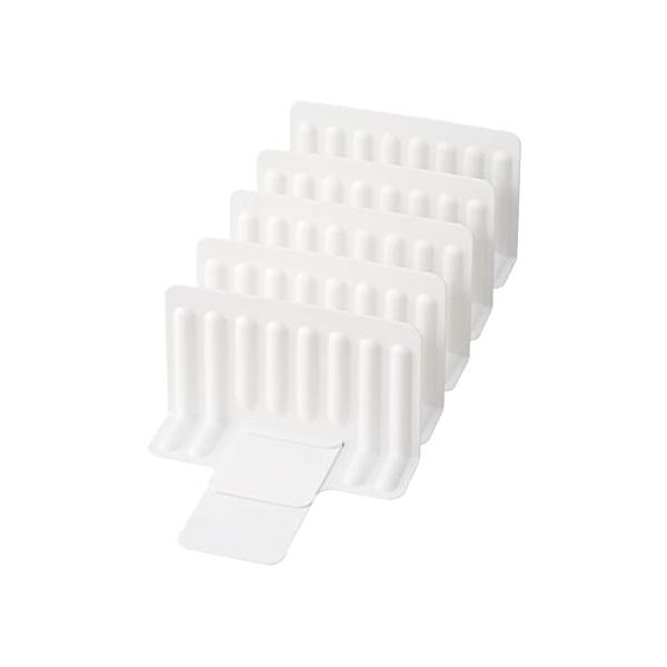 ・ホワイト 約W165×D130×H105mm 208060・・PatternName:仕切りのみ_ホワイト・本体サイズ:約W16.5×D13×H10.5cm・重量:約45g(1個あたり)・素材:ポリプロピレン・原産国名: 日本