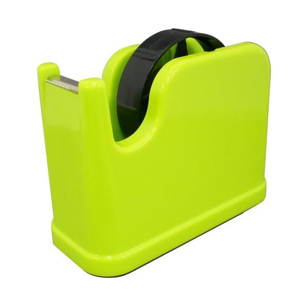 シンプル滑り止め・グリーン  NTC-201G・コンパクトサイズのテープカッター・カラフルな4色展開