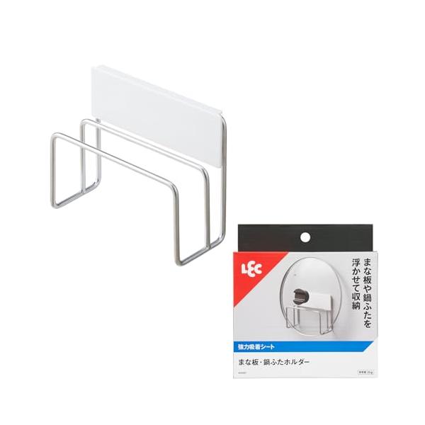 シルバー/-/K00561・PatternName:強力吸着シート・パッケージ個数:1・まな板や鍋ふたを浮かせてすっきり収納できます。・シンクまわりのスペースを有効活用できます。・強力な吸着シートでしっかり取り付けられます。・はがし跡が残り...