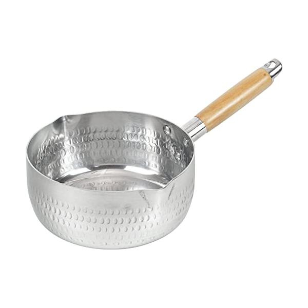 18cm/ガス火専用シルバー/1.9 L/RB-2584・Style:18cm/ガス火専用・パッケージ個数:1・本体:アルミニウム合金、底面:ステンレス鋼、ハンドル:天然木・満水容量:1.9L・生産国:中国