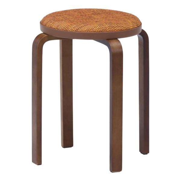 コンパクトイエロー/ブラウン/直径32×高さ47cm/14544・Color:イエロー/ブラウン・パッケージ個数:1・サイズ:幅32×奥行32×高さ47cm、座面サイズ:32×32×4.5cm・本体重量:2.3kg、耐荷重(座面):80kg...