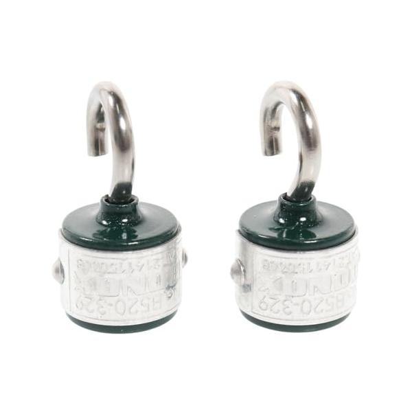 マグネティックフックダークグリーン/ＦＦ/B520-329DG・Color:ダークグリーン・パッケージ個数:1・サイズ:H.32mm φ15mm・材質:スチール、磁石・原産国:中国・重量:0.04キログラム