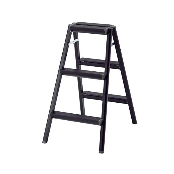 軽量ブラック/3段 (79cm)/SE-8a(BK)・Color:ブラックSize:3段 (79cm)PatternName:単品・パッケージ個数:1・天板高さ：0.79m・設置寸法：幅47×奥行66cm・収納寸法：幅47×奥行18×高さ8...