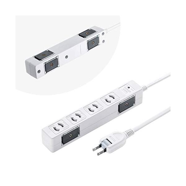 4個口レッド/3m/TAP-SPWMG24-3・パッケージ個数:1・サンワサプライ