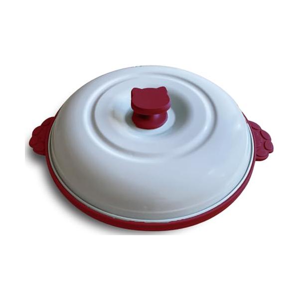 ネコレッド/-/70205・Color:レッド・パッケージ個数:1・サイズ(約):幅27.4×奥行23×高さ9cm・本体重量(約):700g・素材・材質:アルミメッキ鋼材、シリコン・生産国:中国・対応温度:250度