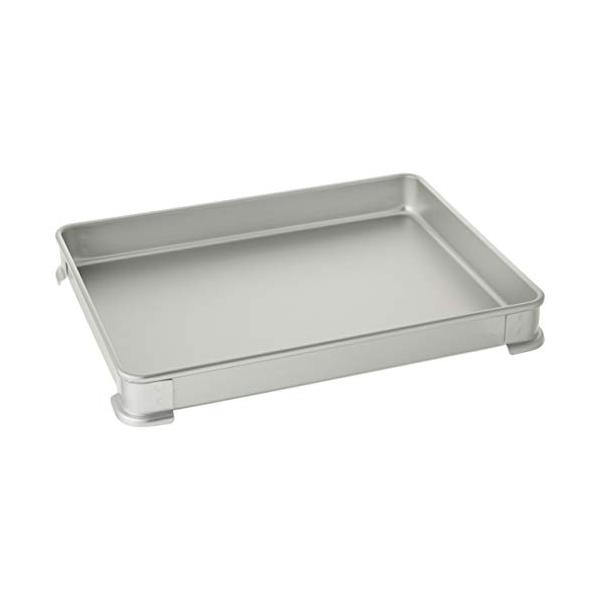 バット・ 小 40 AGY07304・サイズ:間口×奥行×高さ(mm)346×266×40・質量(kg)0.425・素材・材質:アルミニウム・原産国:日本・生鮮食材を清潔でストックできる