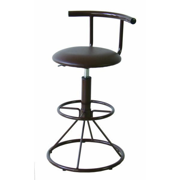 ブラウン/幅41×奥行き44×高さ74-85cm/PC-105BR・Color:ブラウン・パッケージ個数:1・本体サイズ:幅41×奥行き44×高さ74-85cm・素材・材質:スチール(粉体塗装) ソフトレザー・生産国:台湾・機能:昇降機能