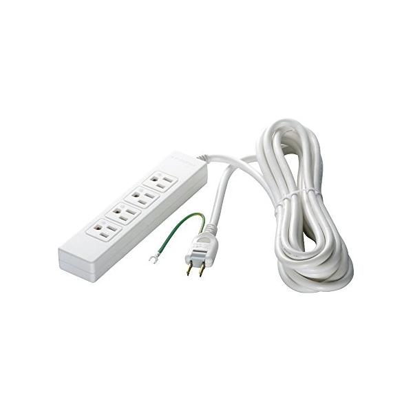 -/2m/BSTAPST3420WH・Size:2m・パッケージ個数:1・●3ピン4個口の電源タップ・プラグ仕様:2ピン(アースコード付)口数:4個口・スイッチ:なし・外形寸法(幅×高さ×奥行):200×26×45mm・質量:約400g