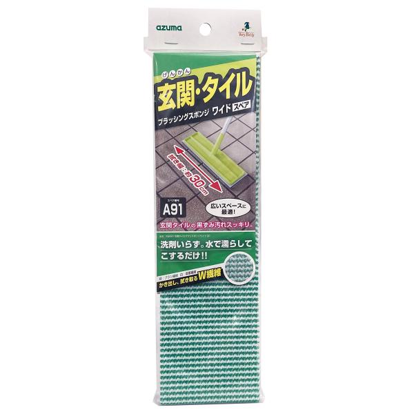グリーン/通常/SQA91・パッケージ個数:1・洗剤いらずブラシ 水で濡らしてこするだけ