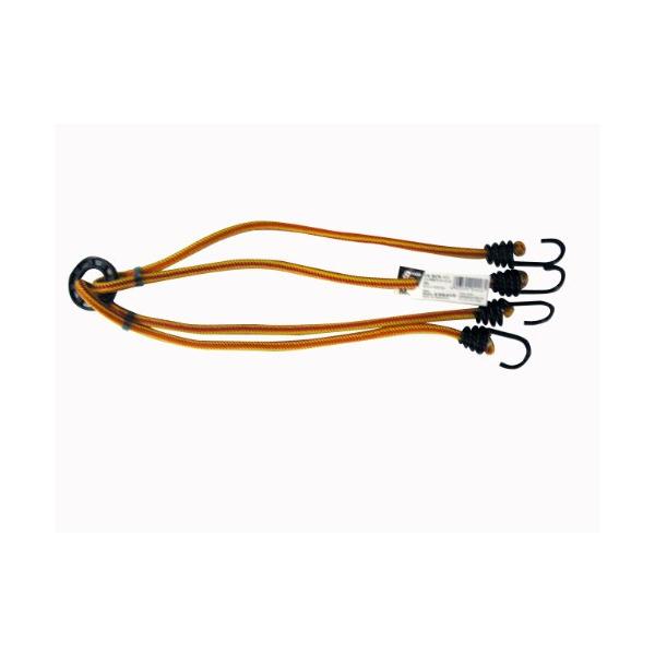 モダン混色/8mm×400mm/BCR-409・Size:8mm×400mm・パッケージ個数:1・原産国:インドネシア・材質:天然ゴム・ポリエステル・色:混色・先端部分:8mm幅用金具×4本+リング・リングを中心に十字の先端にひっかけ金具が...