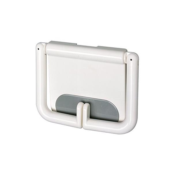・ホワイト 14.5×1.5×11.5cm K-506・サイズ14.5×1.5×11.5cm・耐荷重:1kg・18~28cm幅のペーパータオルに使える。・自由に動くアームでペーパーの取り替えが簡単にできる。・ペーパーが片手で切れるすべり止め付き。