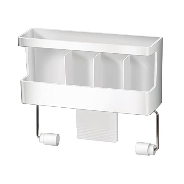 ・ホワイト ペーパーホルダー 4112・・Size:ペーパーホルダーPatternName:マグネット・サイズ：25.9×7.7×22.2cm・商品重量：546g・材質：本体・仕切り・ペーパースベリ止め部・エンドキャップ/ABS樹脂、アーム...