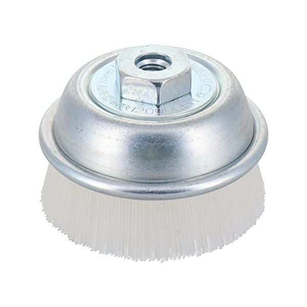 ナイロン線シルバー/75mm/KCB-75N・Size:75mmStyle:ナイロン線・パッケージ個数:1・外径：75mm・材質：ナイロン線・最高使用回転数：12000rpm・取付工具：100mmディスクグラインダー・ネジ径：M10 ピッチ...