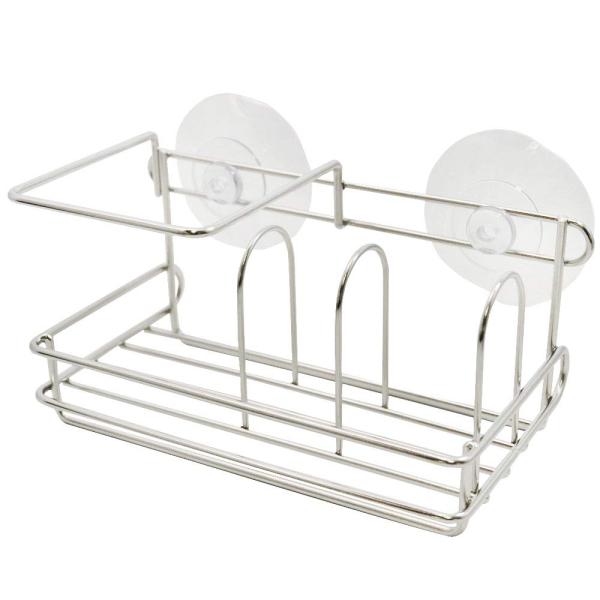 DR-5409シルバー/Pack 1/DR-5409・Style:DR-5409・パッケージ個数:1・洗剤ボトル、スポンジ、たわしを一緒に収納できる・スポンジを立てて収納できる仕切付・シンクをキズつけないゴム付・メーカー型番:DR-5409...