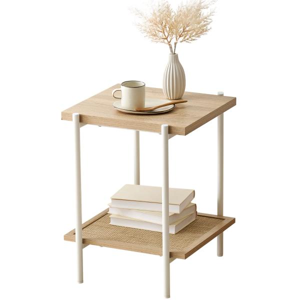 モダンナチュラル×ホワイト/幅39/KST-3173NW・パッケージ個数:1・【商品サイズ(約)】:幅39×奥行39×高さ51cm・【韓国風のお部屋にぴったり】:四ツ目編みしたラタンを施した、ナチュラルインテリア。韓国インテリアがお好きな方...