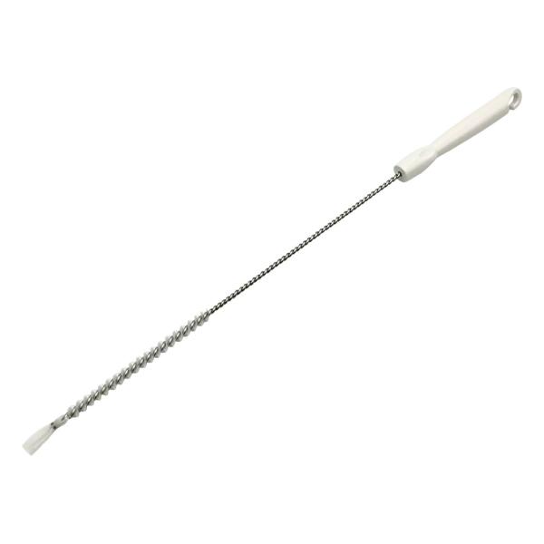 パッケージ個数:1・全長×毛幅×毛丈(mm):500×135×φ10、端毛長さ(mm):40・線径(mm):0.25・毛色:ホワイト・材質:ブラシ/PBT、芯線/SUS304、グリップ/PP・耐熱温度:120℃