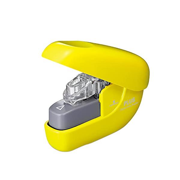 スタンダード・イエロー  SL-106NB 31-126・・Color:イエローStyle:スタンダード・コンパクトで握りやすく進化した針なしホッチキス・とじ枚数:PPC用紙64g/m2、約2~6枚・重さ:80g、ホールクリップ付(2個)・...