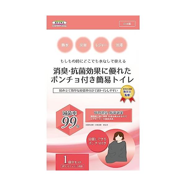 シルバー/-/SPT-1・パッケージ個数:1・●荷姿サイズ(約)：145×35×260 mm●重量(約)：190 g●セット：便器枠、ポンチョ（シルバー）、トイレ用袋、持ち帰り袋、凝固剤、ポケットティッシュ●材質：便器枠／段ボール、ポンチョ...