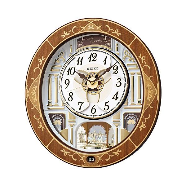 トリプルセレクション メロディ 回転飾り・天然色木地 46.3×42.5×10.6cm RE580B・本体サイズ:46.3×42.5×10.6cm・素材・材質:木枠(MDF・木象嵌つき板貼り・天然色木地塗装)前面:ガラス・原産国:タイ・ムー...