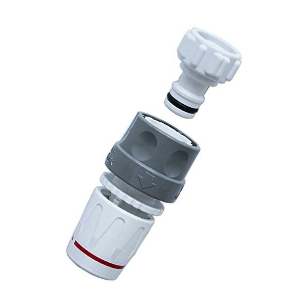 -/-/J-4・パッケージ個数:1・ネジ付き蛇口とホースをつなぐ・ネジ部は管用平行ねじG1/2・着脱ワンタッチ