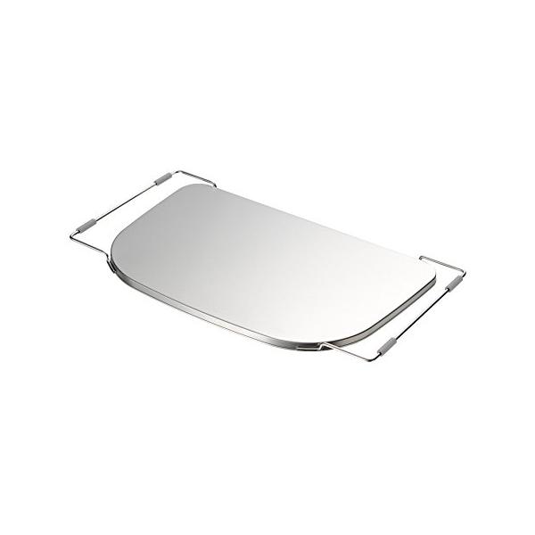 ・シルバー 約 幅25.9×奥行45.4×高さ2.1cm(脚ゴム部含む) LS1537・・PatternName:トレー・さびにくいステンレス製で扱いやすいです・が販売、発送する商品は正規販売品です。品質が異なる類似品・模倣品にご注意くださ...