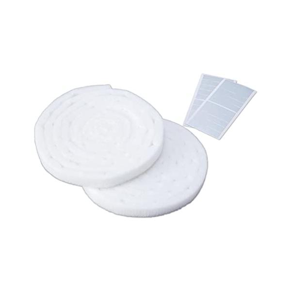 ・ホワイト 約縦2×長さ300×高さ1.5cm 390514・貼るだけでお掃除が劇的にラクに・おろそかになりがちなレンジフードの溝の油汚れに・厚みのあるスポンジで油をしっかり吸収・取り付け用テープ付きでしっかり固定・サイズに合わせてはさみで...