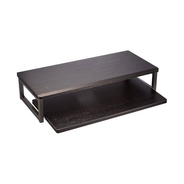 ダーク木目/-/DTR-201DM・Color:ダーク木目・パッケージ個数:1・本体サイズ:モニタ台/W550×D250×H120mm、キーボードテーブル/W500×D250×H40mm・本体重量:モニタ台/2.0kg、キーボードテーブル/...