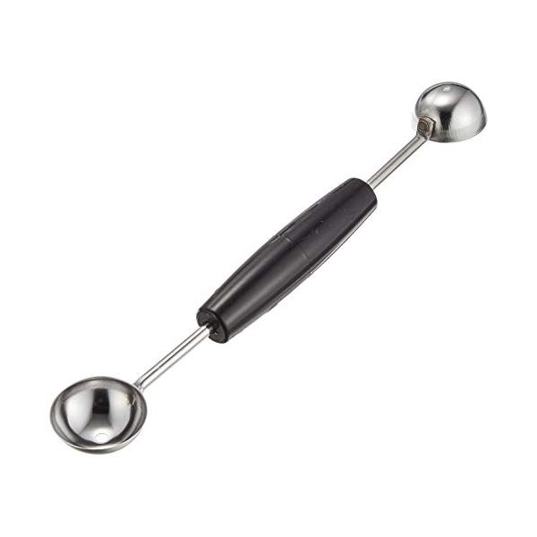 ブラック/-/572・PatternName:フルーツクリ抜型 No.572・パッケージ個数:1・サイズ:29×19×190mm・本体重量:30g・原産国:日本・材質:ハンドル/ポリプロピレン、金属部/鉄(クロームメッキ)・品質:耐熱温度1...