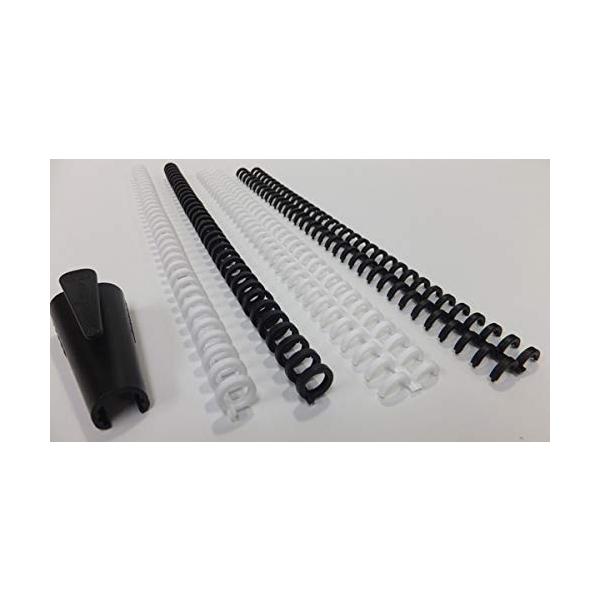 ホワイト/-/IC12A4W25Z・Color:ホワイト・パッケージ個数:1・ツインループ・ダブルループ製本機用とじ具・パンチピッチ：1/3インチピッチ、8.47mmピッチ 専用ジッパー付