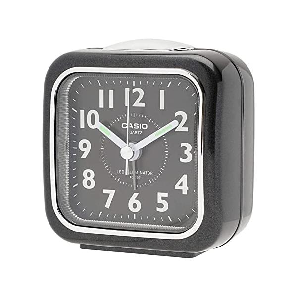 モダン・ブラック 7.3×7.6×4.9cm TQ-157-1BJF・・Color:ブラック・機能:電子音アラーム(4段階で変化)、LEDライト(残照機能付き)・推奨電池:単3マンガン乾電池×1・本体サイズ:(約)高さ7.6×幅7.3×奥行...