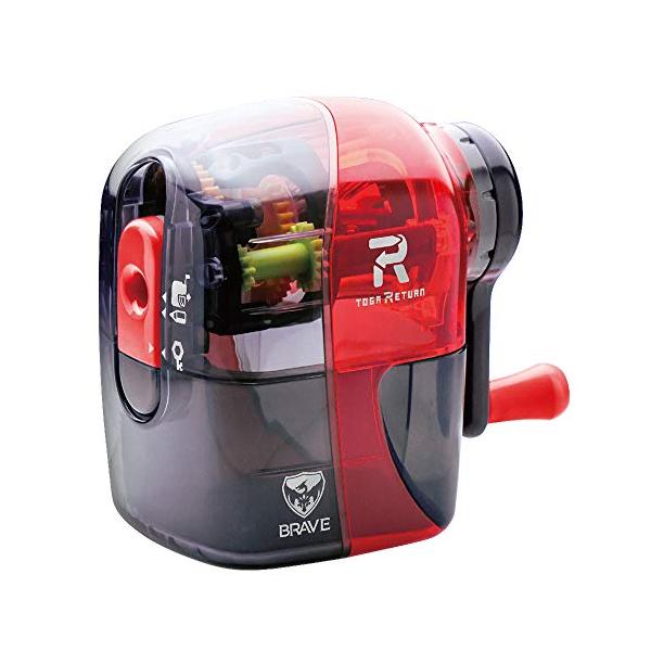 ・ブレイブ/レッド 本体サイズ：W84xH121xD141mm/316g EK-1248-CR・・Color:ブレイブ/レッドPatternName:単品・第26回日本文具大賞機能部門受賞・トガると出てくる特許機構で、色鉛筆や芯の柔らかい鉛...